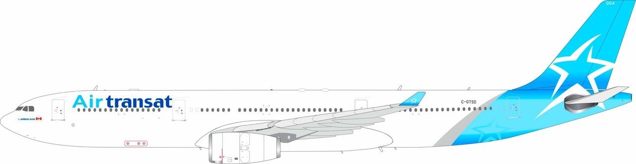 Air Transat Airbus A330-300 C-GTSD New Colours With Stand InFlight ...