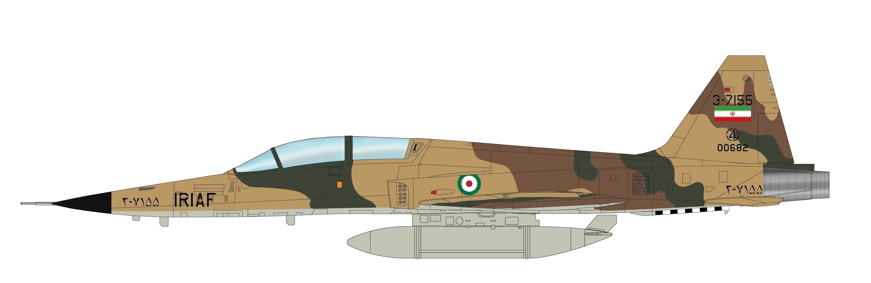 F-5F Northrop Tiger II 43rd TFS, Islamic Iranian AF 2009 Hobby Master ...
