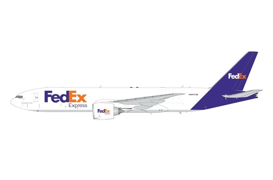 FedEx Boeing 777F Cargo N889FD Gemini200 G2FDX1070 Scale 1:200 ezToys ...