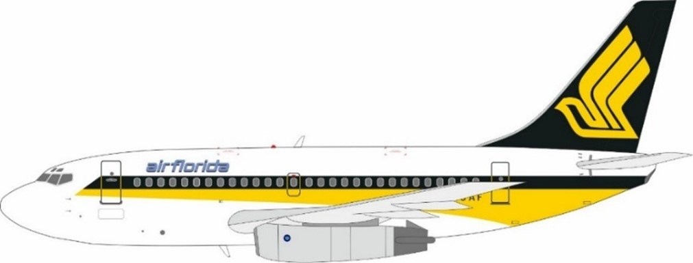 Air Florida Boeing 737-100 N46AF JF-737-1-004 InFlight Models 1:200 ...
