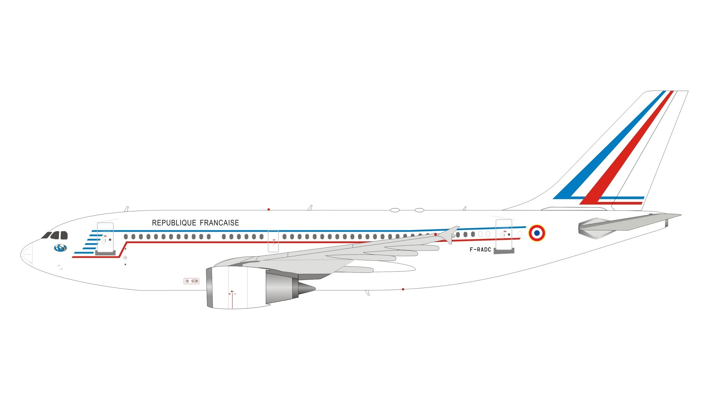 French Air Force Airbus A310-304 F-RADC with stand InFlight ...