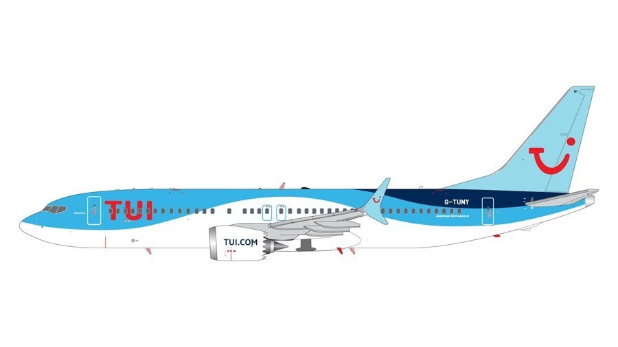 TUI Boeing 737 MAX 8 G-TUMYG2TOM1389 GeminiJets 1:200 ezToys - Diecast ...