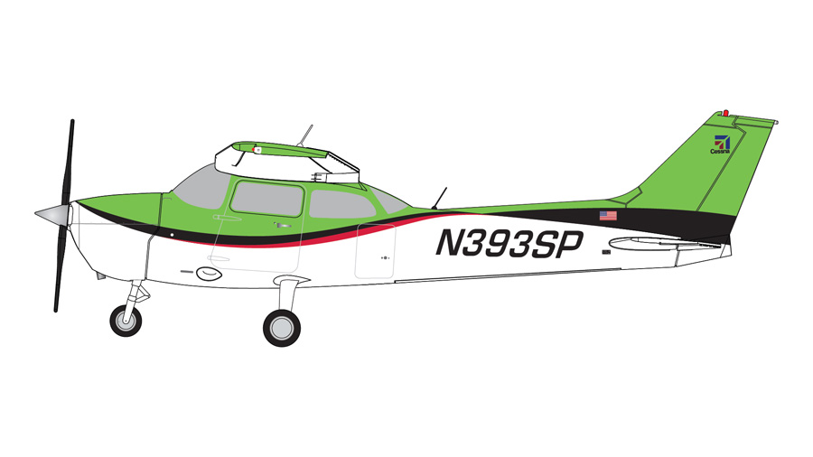 Cessna 172M Skyhawk Reg: N46418 GGCES018 Gemini General Aviation scale ...