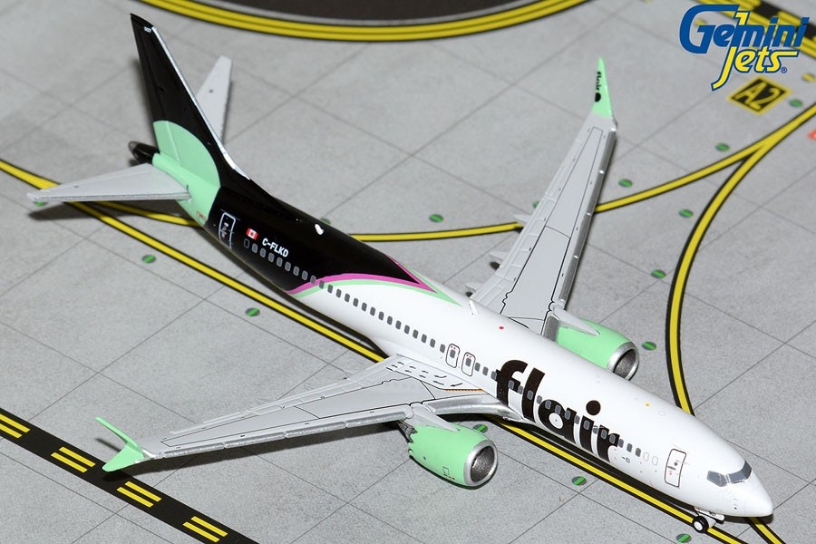 Flair Air Lines B737 Max8 C-FLKD Gemini Jets GJFLE2060 Scale 1:400 ...