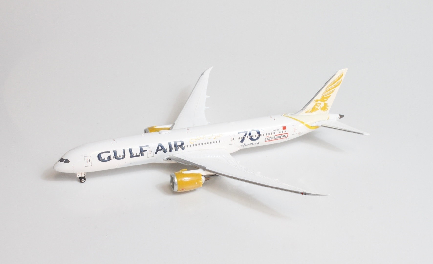 Gulf Air 70th Boeing 787-9 Dreamliner A9-CFF Phoenix 04308 scale 1:400 ...