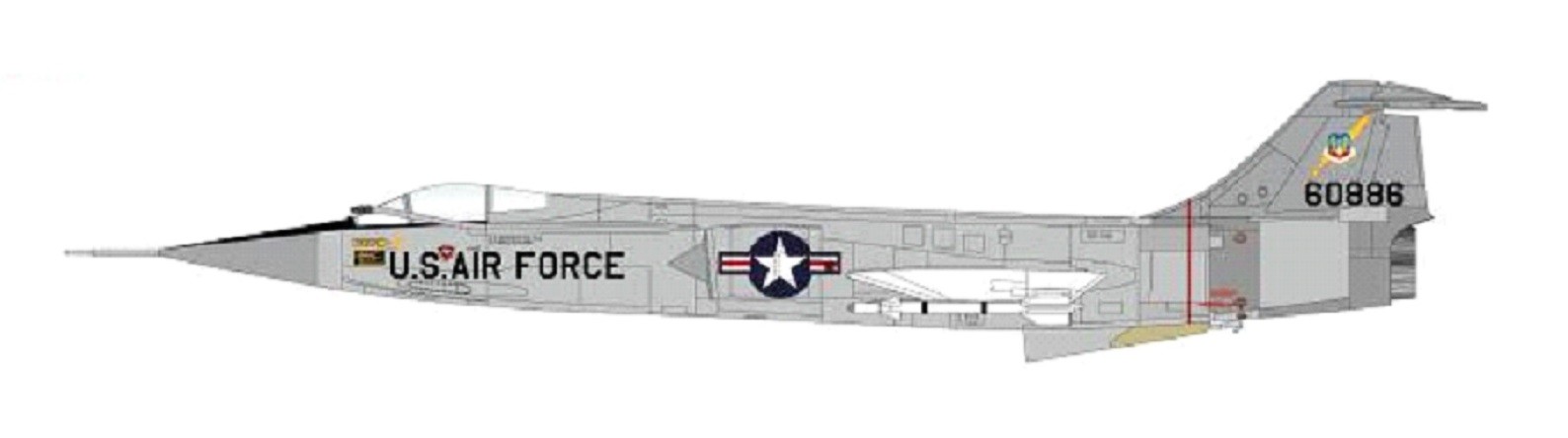 USAF F-104C 479th TFW Da Nang AB 1965 Hobby Master HA1038 Scale 1:72 ...