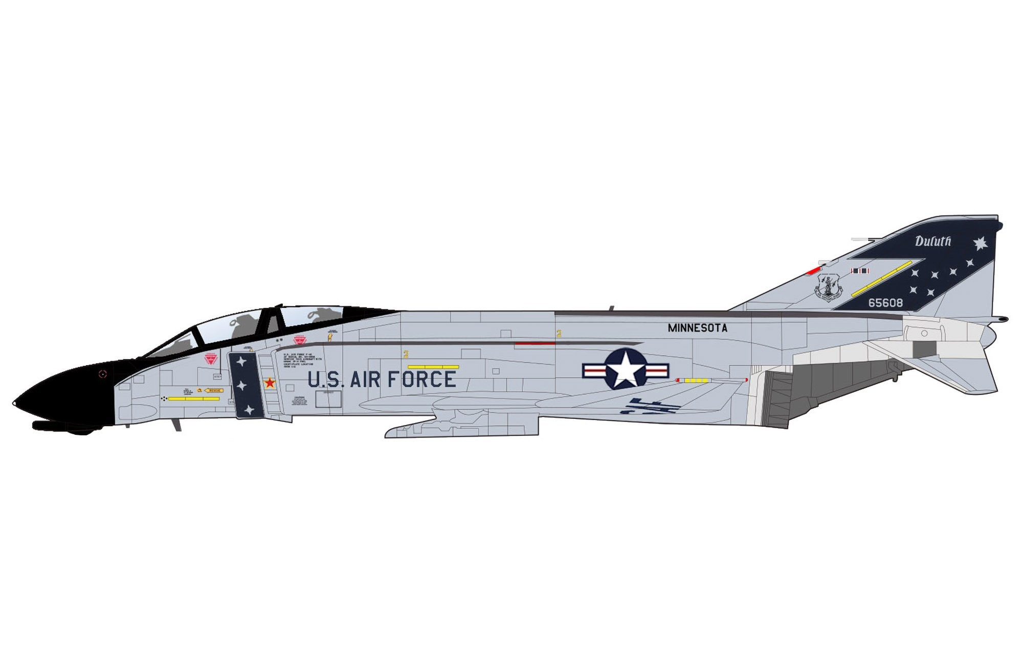 F-4D Minnesota ANG 65608 148th FIG Duluth IAP 1984 HA19077 Hobby Master ...
