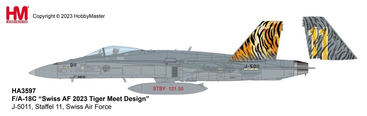 McDonnell Douglas F/A-18C “Swiss AF 2003 Tiger Meet” J-5011, Staffel 11 ...