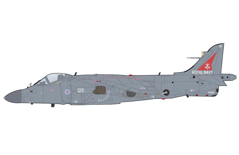 Sea Harrier FA.2 ZH804, Royal Navy, Fairford 2002 (w/ Sea Eagle ...