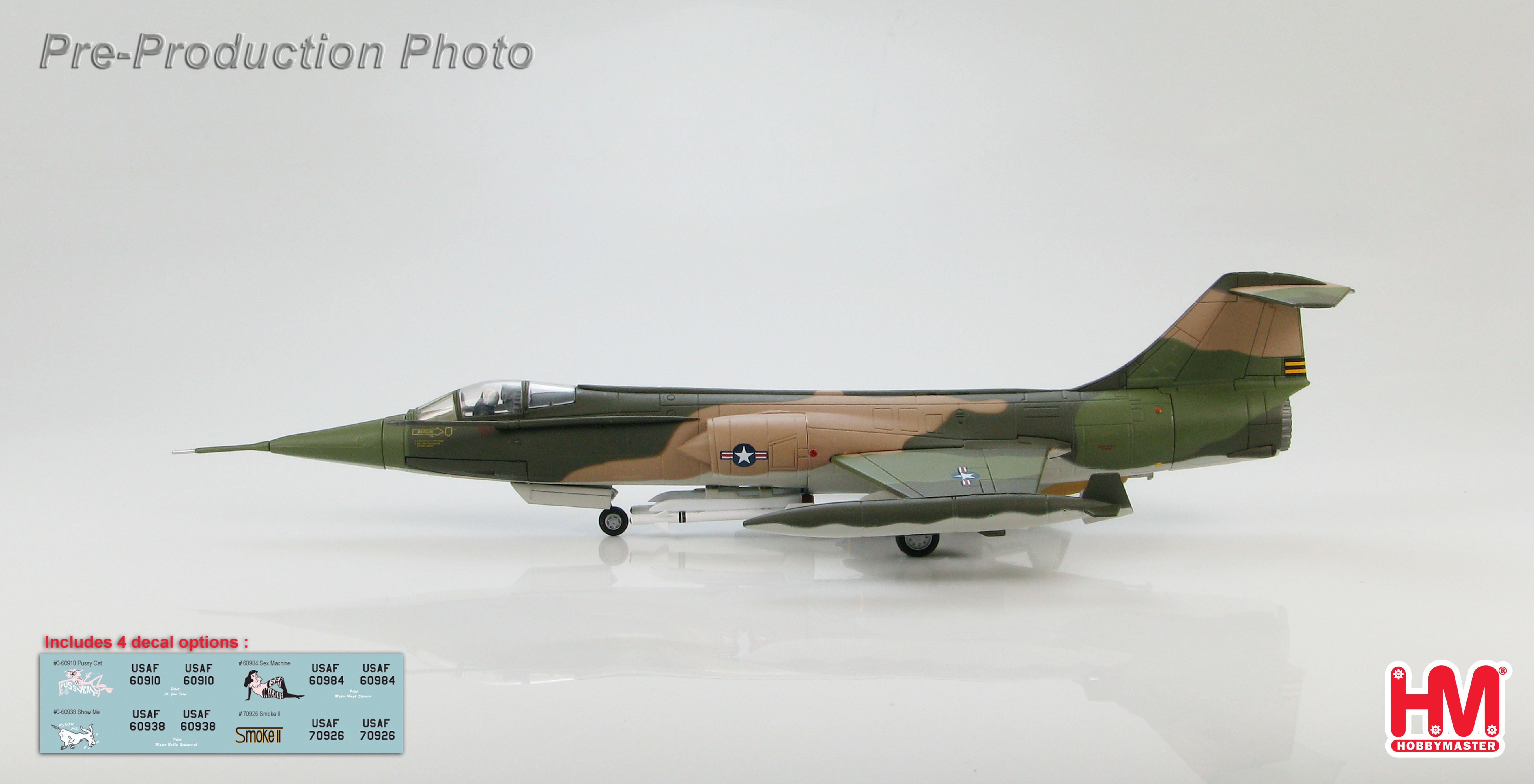 Highly detailed Hobby Master US Air Force F-104D Starfighter HA10281:72 ...