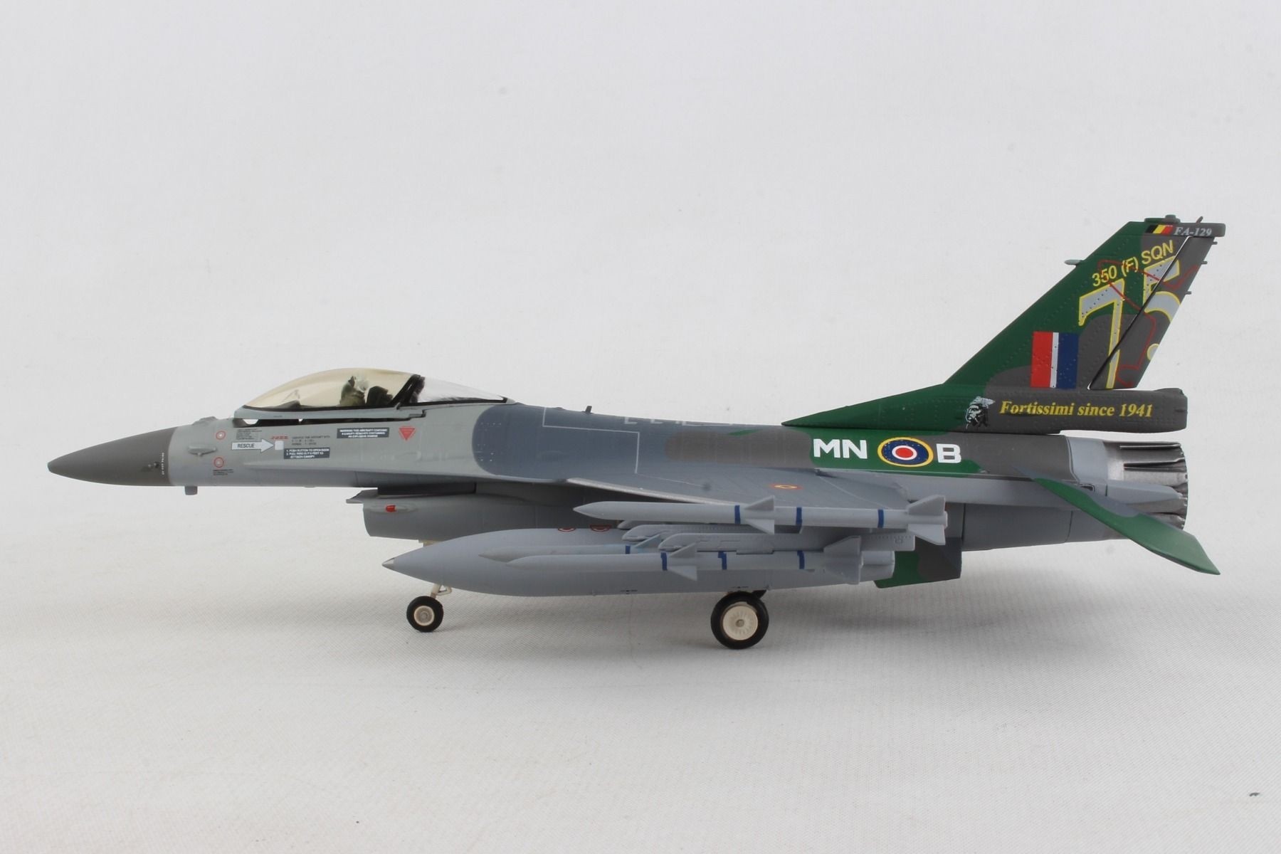 Royal Belgian Air Force F-16A 350 squadron “Ambiorix” Florennes AB ...