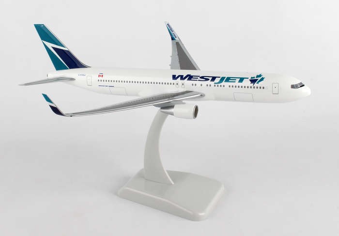 Highly detailed Hogan Snap-fit model WestJet New Livery Boeing 767-300 ...