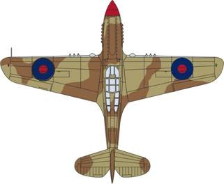 Kittyhawk Mk.I Sqn. Ldr. Mike Judd, 250 Squadron, RAF, 1942 Scale 1:72 ...