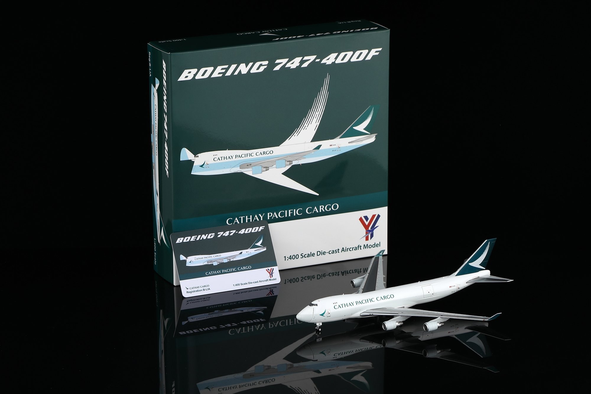 Cathay Pacific Boeing 747-400F Reg: B-LIA Interactive YY74419D YY Wings ...