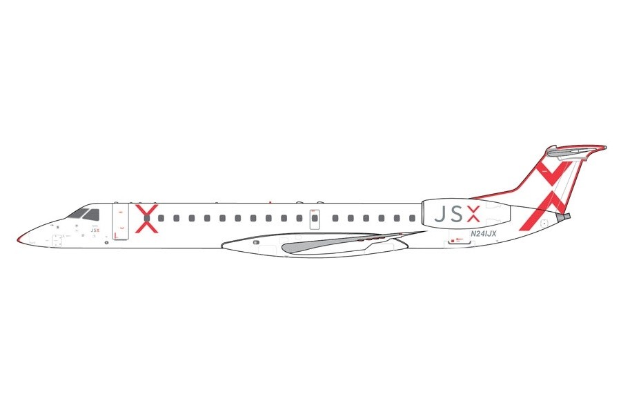 JSX Air (JetSuiteX) ERJ E-145LR Embraer N241JX Gemini GJJSX2071 Scale 1 ...