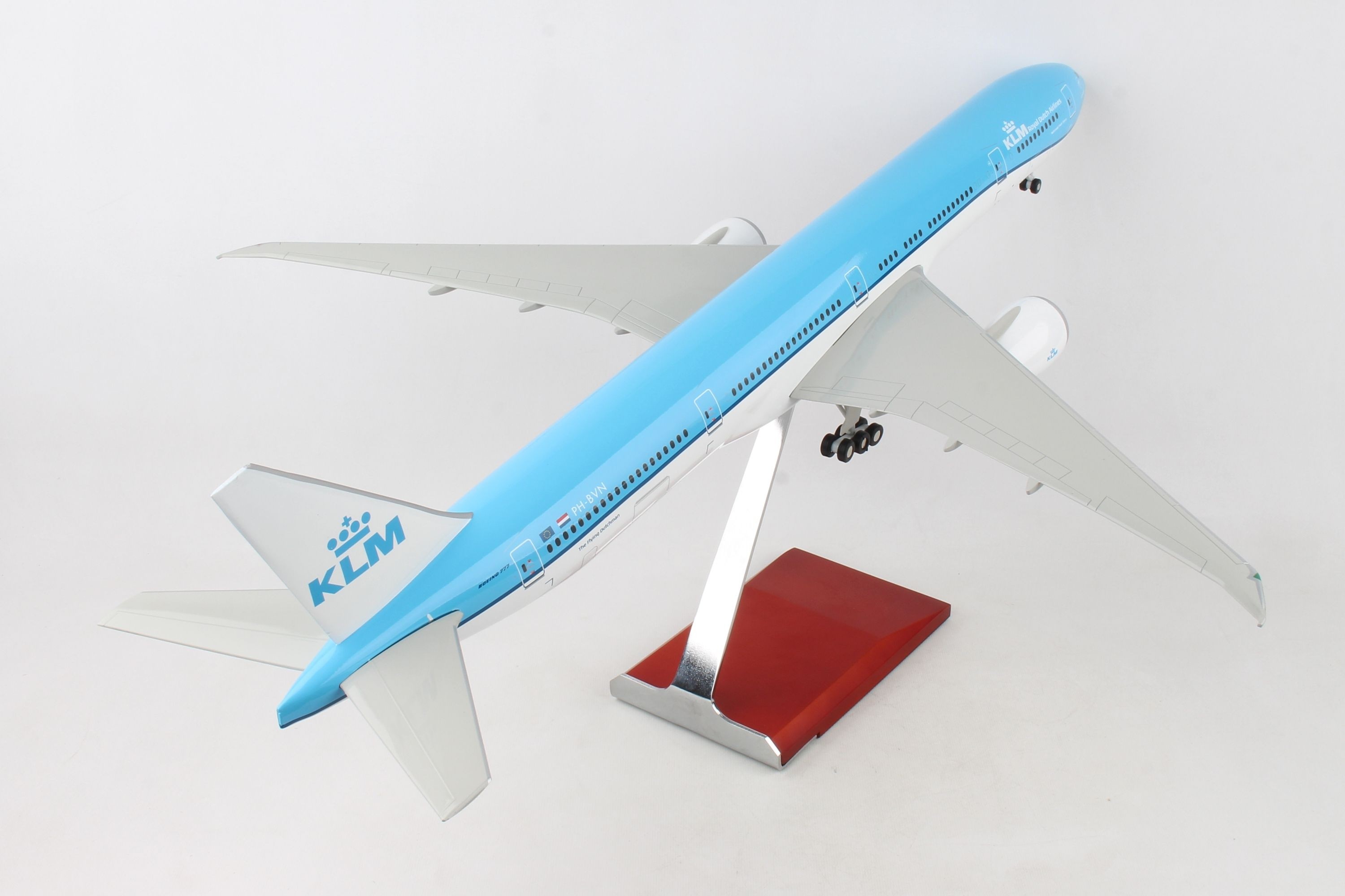 KLM Boeing 777-300 PH-BVN stand & gears Skymarks Supreme SKR9401 scale ...
