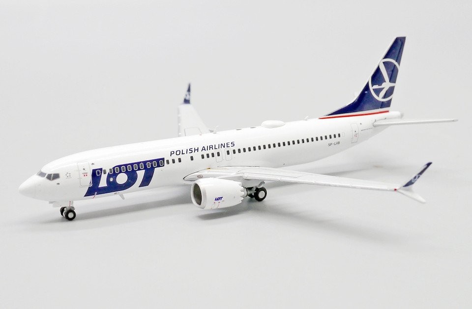 LOT Polish Airlines B737 MAX 8 SP-LVB LH4LOT201 JC Wings scale 1:400 ...