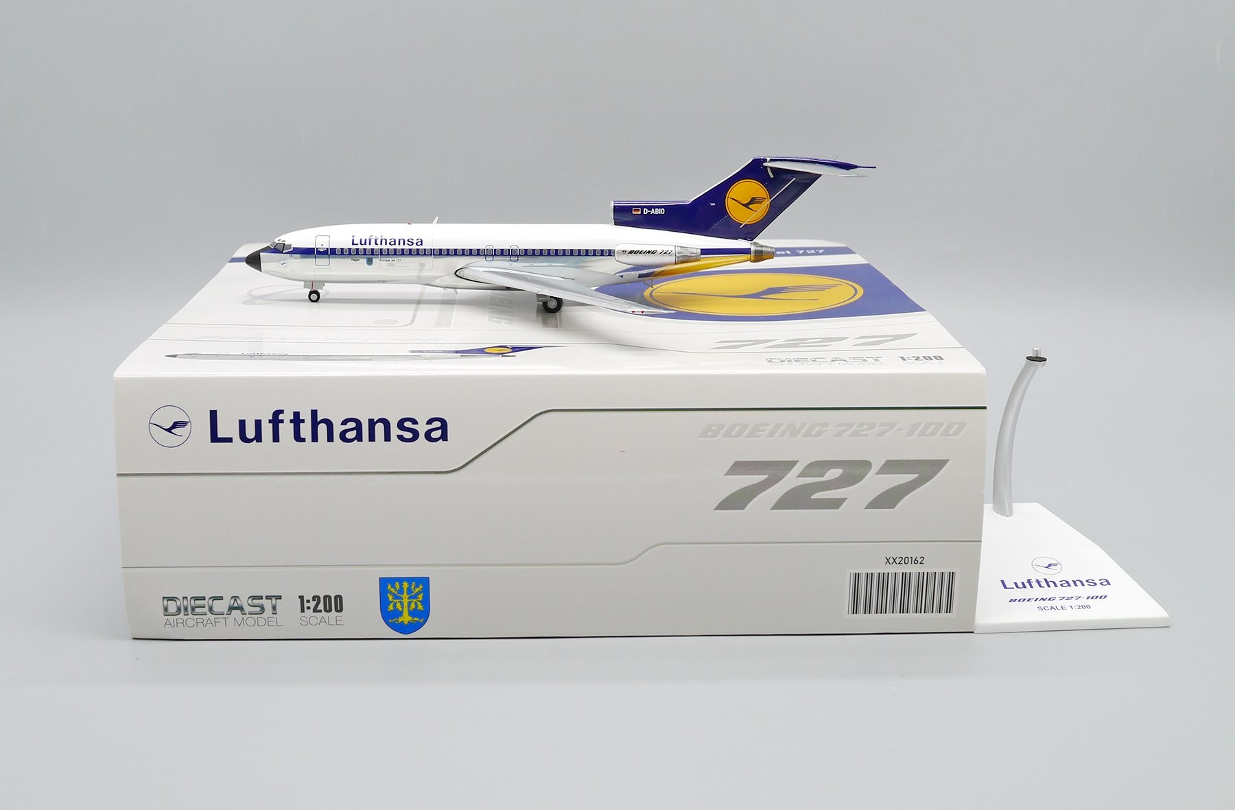 Lufthansa Boeing 727-100 Polished D-ABIO XX20162 JC Wings 1:200 ezToys ...