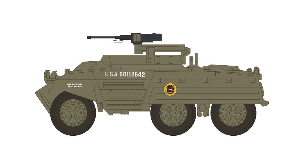 M20 Light Armored Car 807th Tank Destroyer Bttn B Co 1st Platoon ...