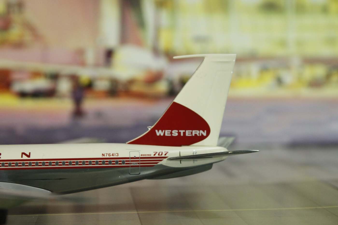 Highly detailed Aero Classic diecast model airplane Western Boeing 707 ...