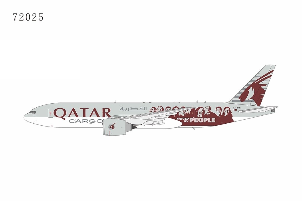 Qatar Airways Cargo Boeing 777-200F A7-BFG 'Moved by People' NG Models ...
