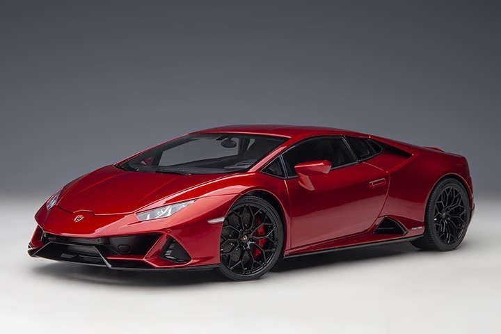 Red Blue Lamborghini Huracan Evo Rosso Bia AUTOart 79213 Scale 1:18 ...