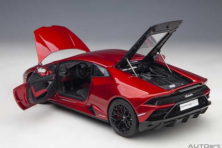 Red Blue Lamborghini Huracan Evo Rosso Bia AUTOart 79213 Scale 1:18 ...