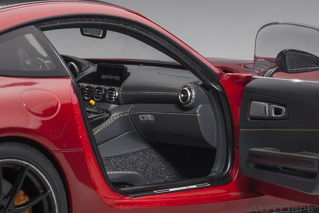 Red Mercedes AMG GT R Designo Cardinal Red Metallic AUTOart 76331 scale ...
