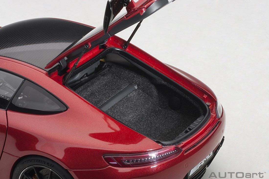 Red Mercedes AMG GT R Designo Cardinal Red Metallic AUTOart 76331 scale ...