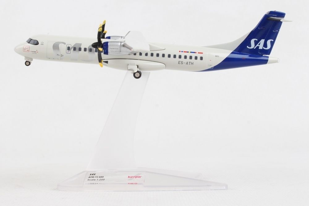 SAS Scandinavian ATR-72-600 new livery ES-ATH die-cast Herpa 571067 ...