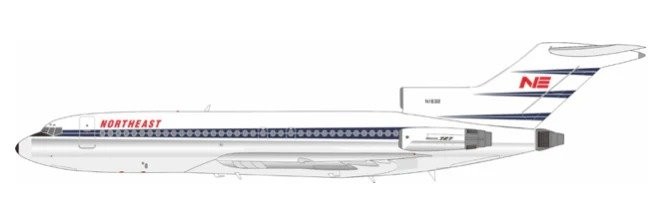 NORTHEAST Boeing 727-100 Reg: N1632 IF721NE0924P Inflight Models 1:200 ...