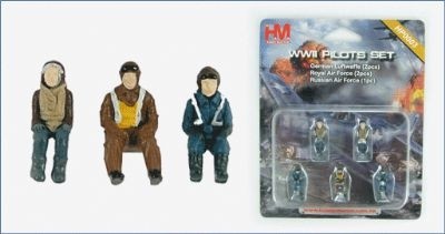 Hobby Master World War II Military Pilot Figures Scale 1:72 (5 figures ...