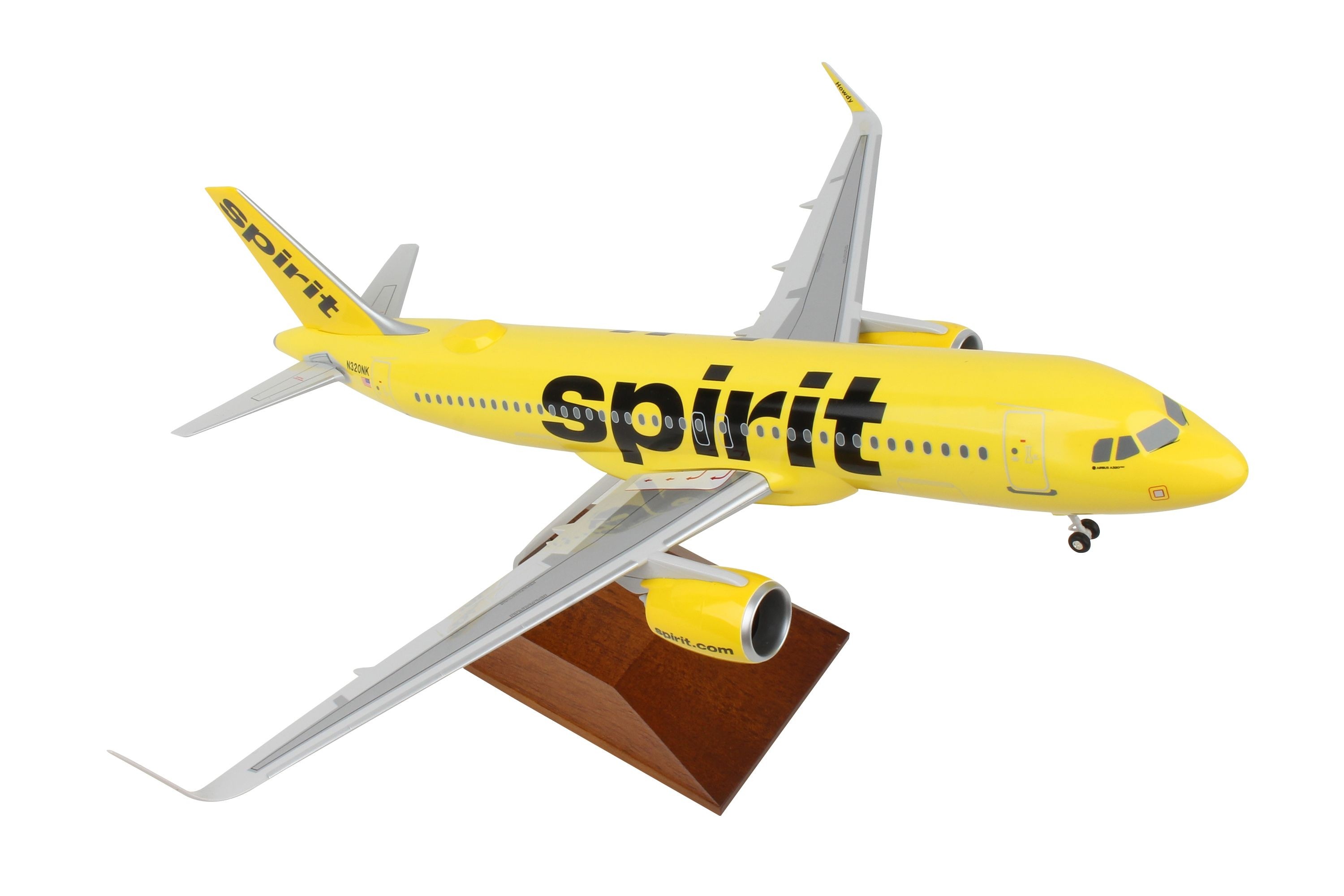 Spirit Yellow A320neo N320NK stand &gear Skymarks Supreme SKR8369 scale ...