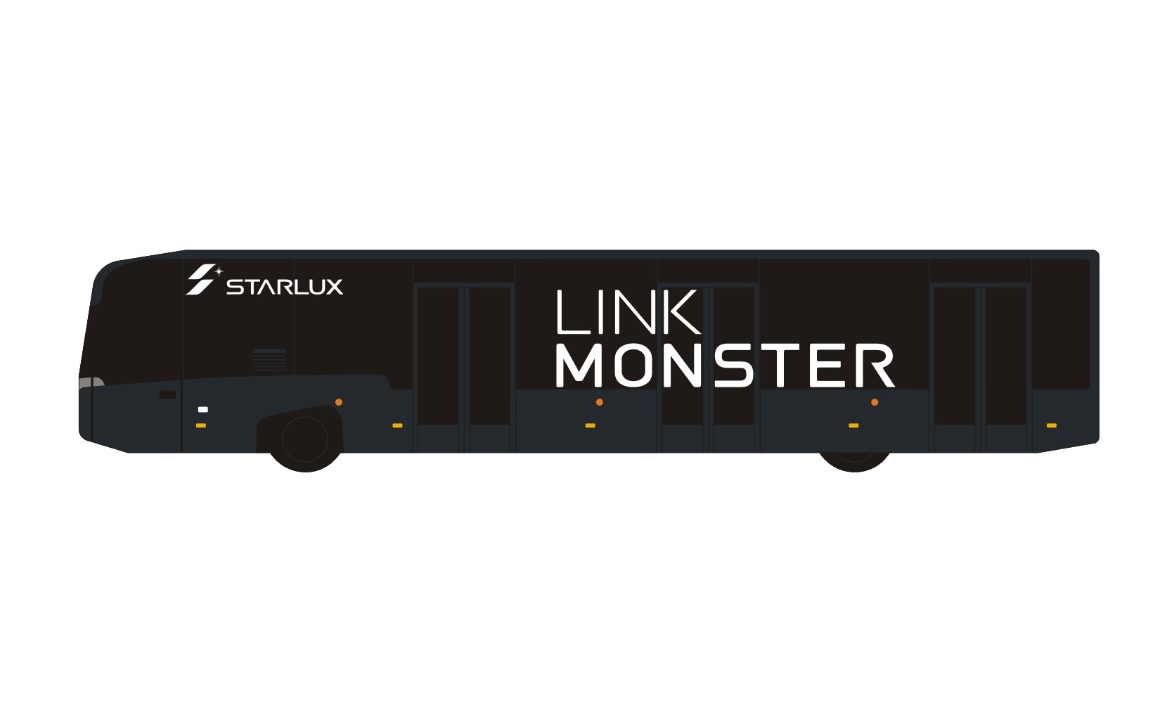Starlux Airport Bus Black GSE by Panda model 202001 scale 1:400 ezToys ...