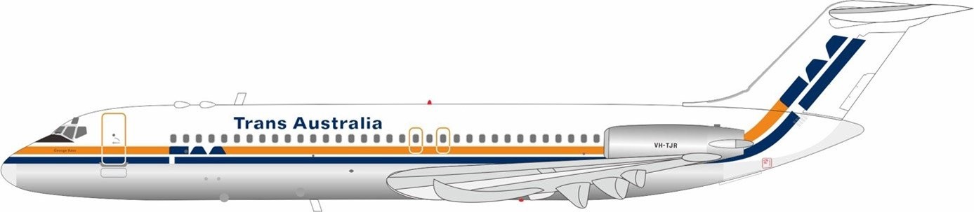 Trans Australia Airlines McDonnell Douglas DC-9-31 VH-TJR With Stand ...