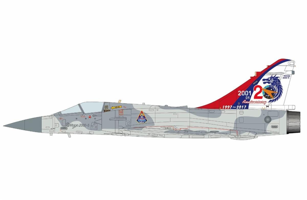 Mirage 2000-5 20th Anniversary of Mirage 2000 ROCAF HA1621b Hobby ...