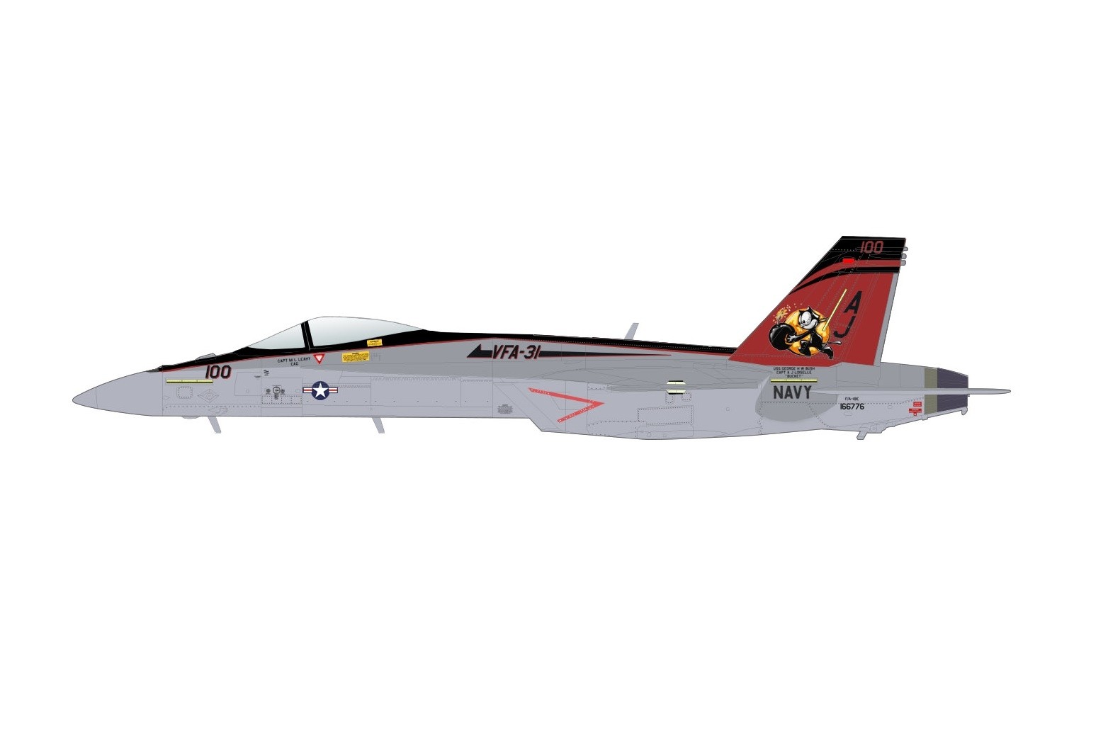 US Navy F/A-18E Super Hornet VFA-31 'Tomcatters' Mediterranean Sea 2011 ...